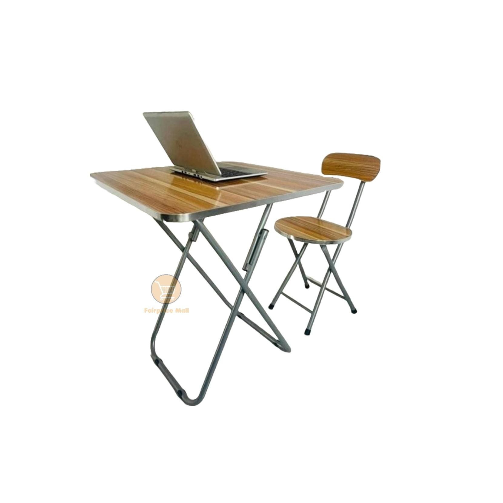 Foldable or Folding Reading / Dining Table And Chair - Fairprice Mall