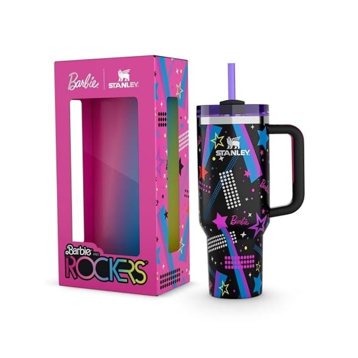 Barbie x Stanley Legends Flowstate Quencher 30 oz Tumbler 0.88L 80's ...