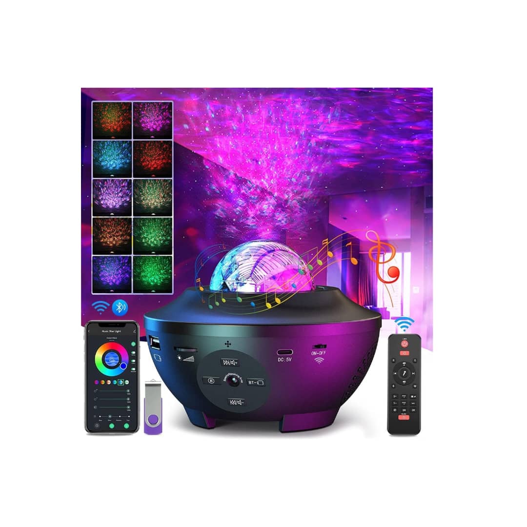 Star Projector, Galaxy Night Light Projector WiFi Smart App Control and ...