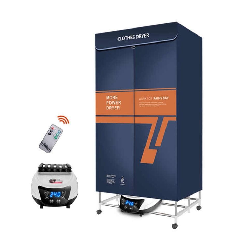Foldable Electric Clothes Dryer with Remote Control – Portable 3-Tier ...