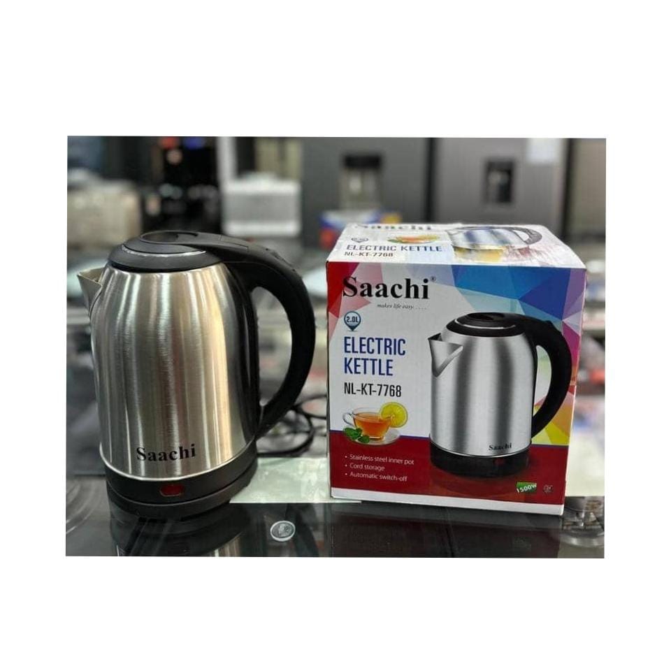 Saachi Original 2Litre Stainless Steel Electric Kettle – Model KT-7768 ...
