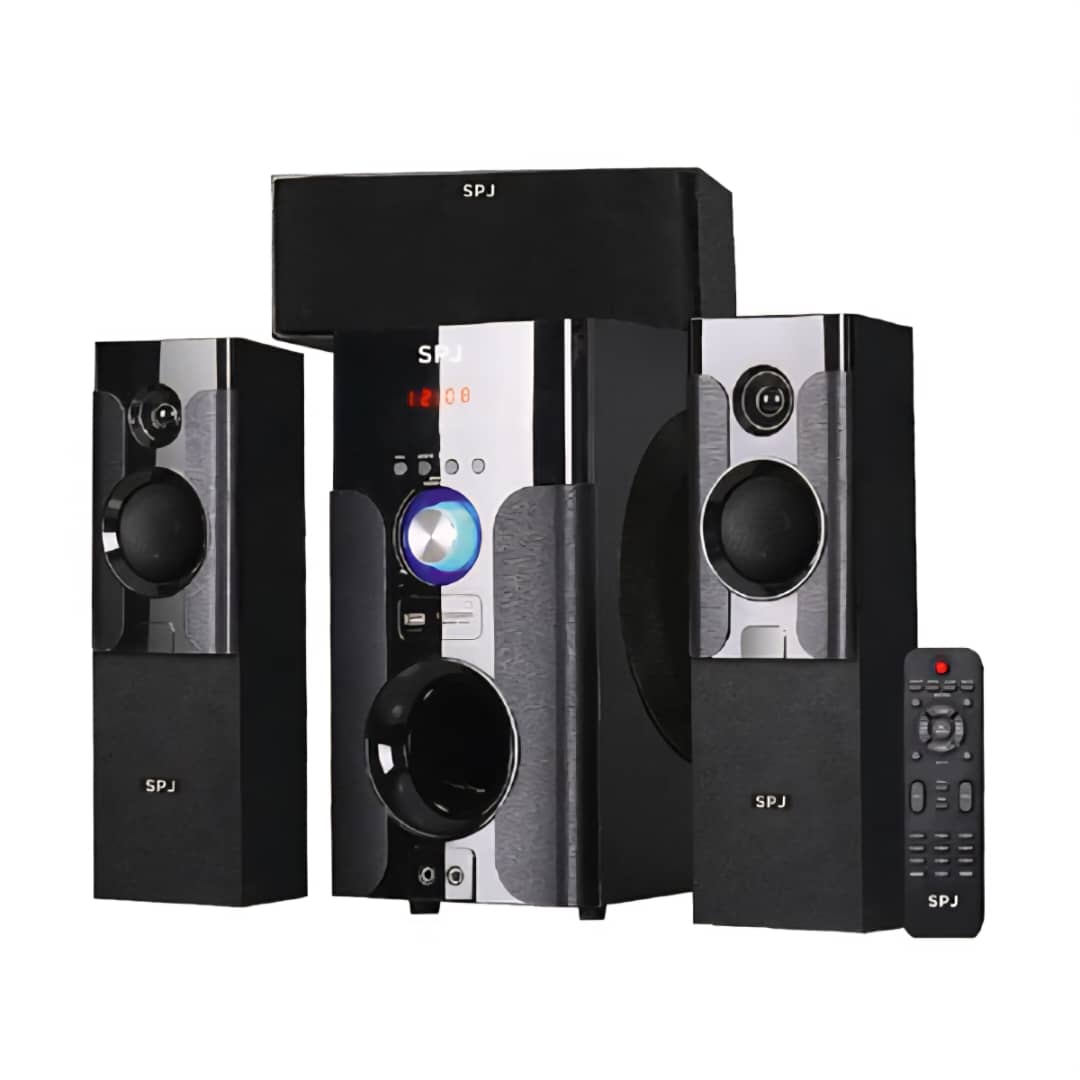SPJ SS-3001T 3.1 Channel Bluetooth Speaker System – 80W, Black ...