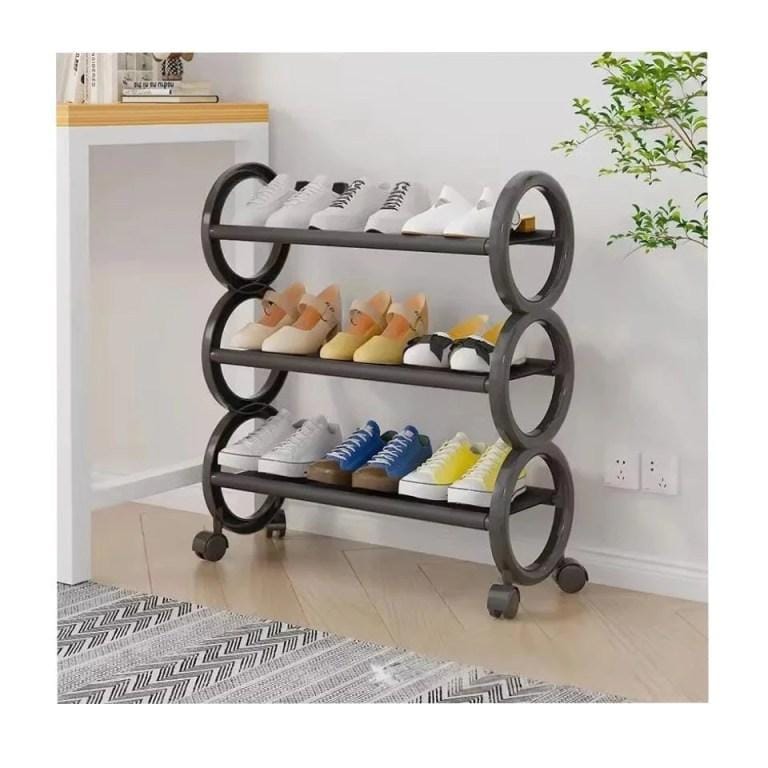 3-Layer Multifunctional Shoe Rack – Space-Saving, Dustproof & Rust ...