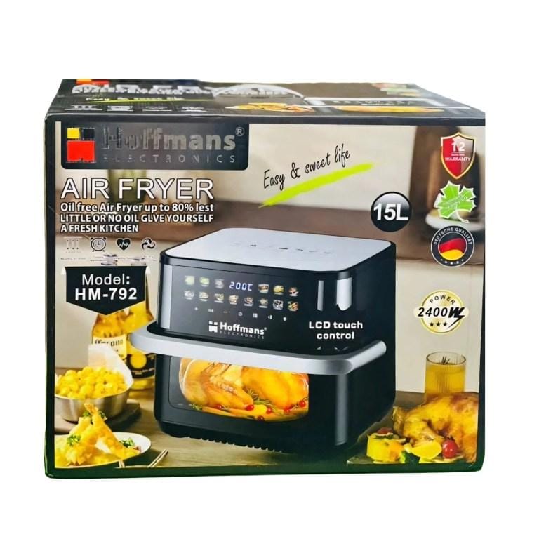 Hoffmans HM-792 15Litre Digital Air Fryer Oven – 2400W LCD Touchscreen ...