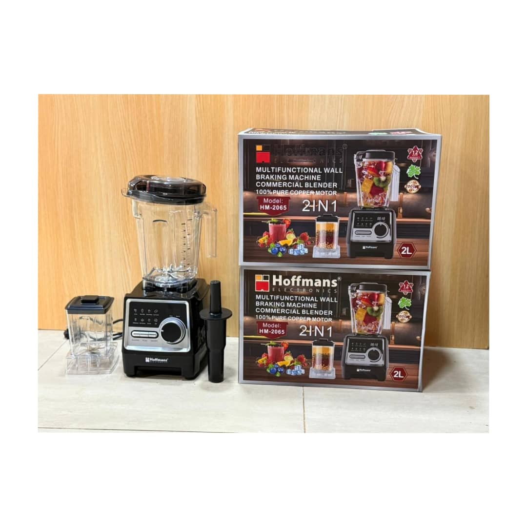 Hoffmans HM-2065 2-in-1 Multifunctional Commercial Blender 2L, 2000W ...