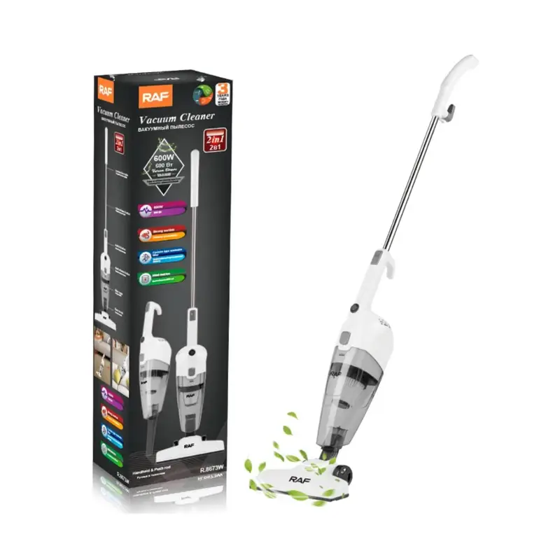 Raf 8673W 2-in-1 Handheld & Stick Vacuum Cleaner – 600W Powerful ...