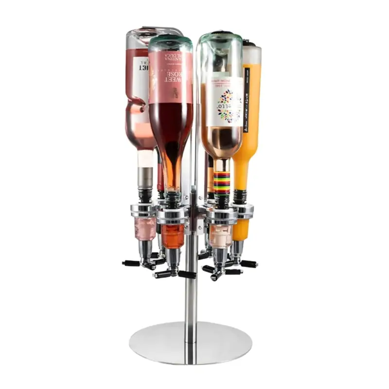 6-Bottle Rotating Liquor Beer Dispenser – Bar Butler Carousel ...