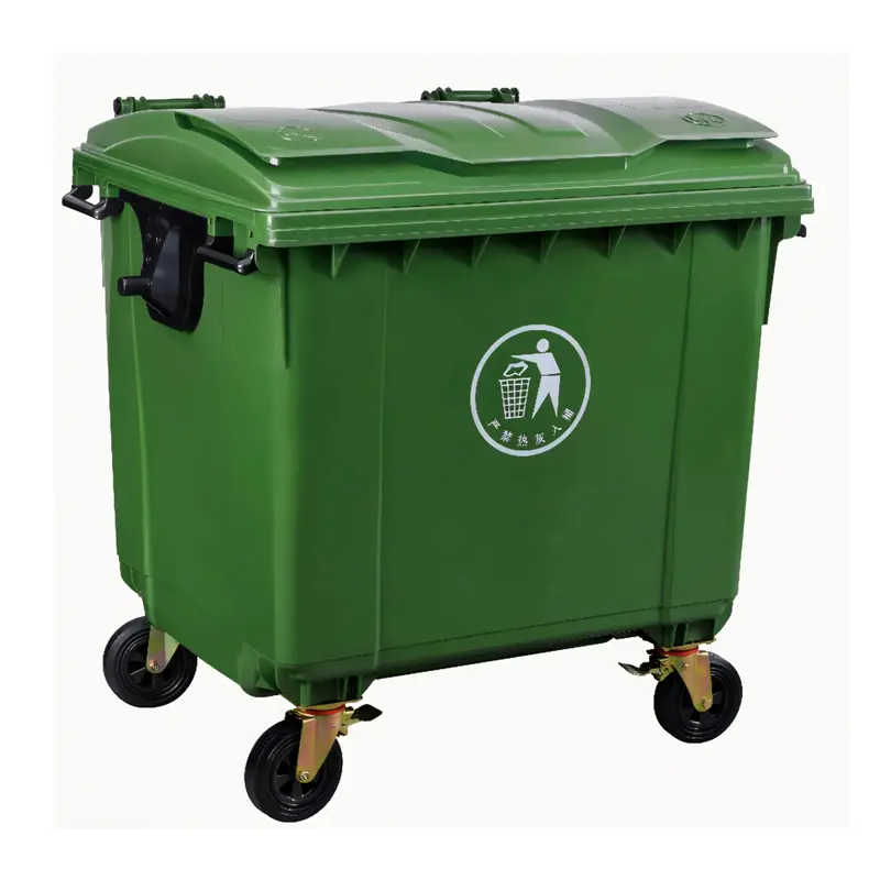 1100L Heavy-Duty HDPE Waste Bin / Dust Bin with Wheels - Fairprice Mall