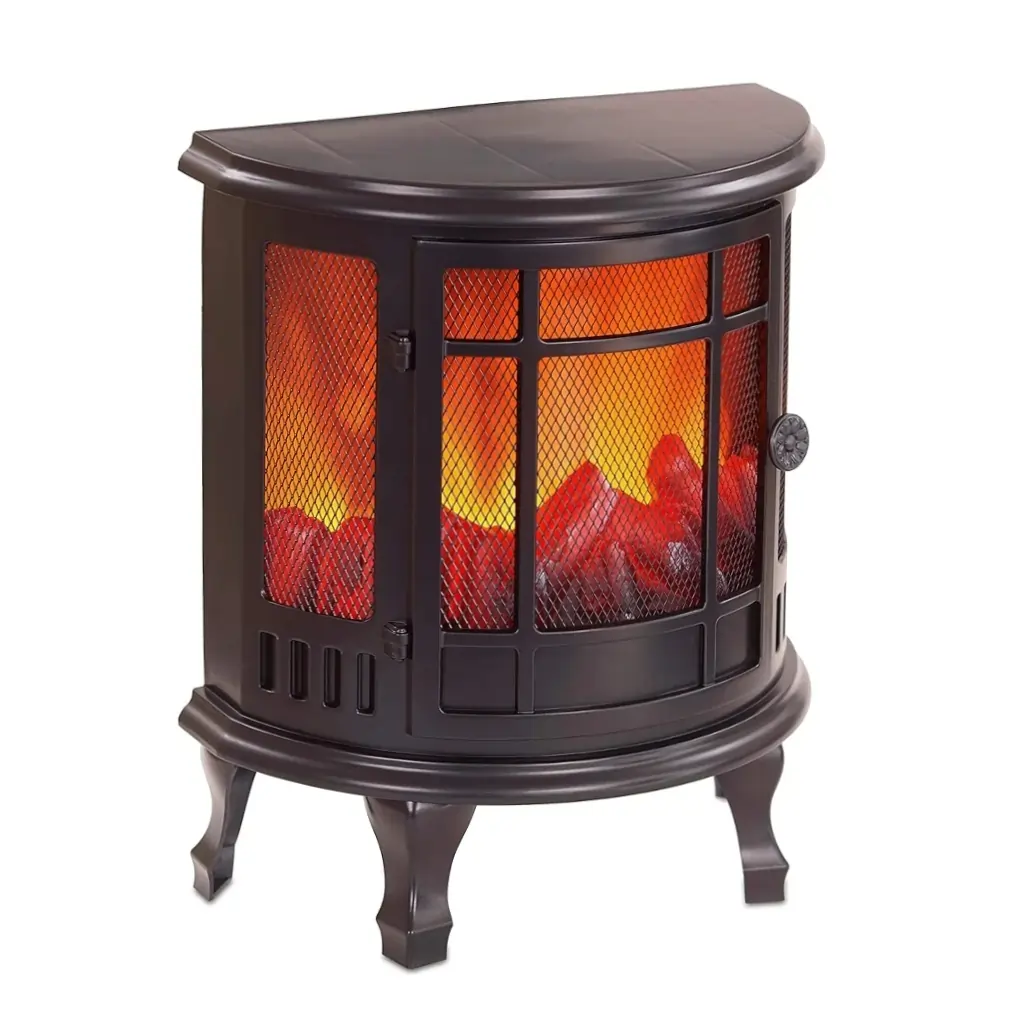 LED Decorative Fireplace – Dual Power Flame Effect Lantern - Fairprice Mall