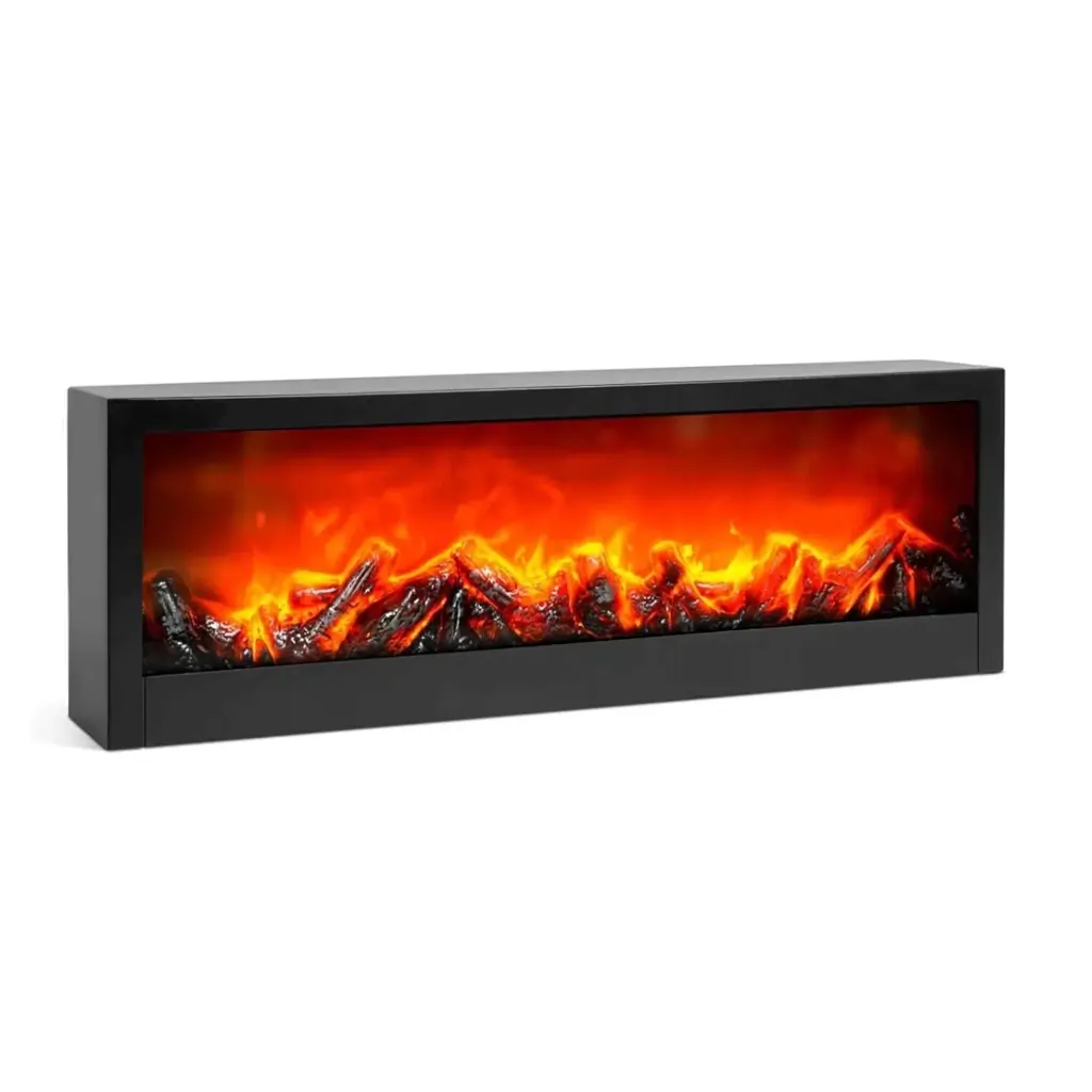Portable Electric LED Fireplace – Realistic Flame Effect - Fairprice Mall